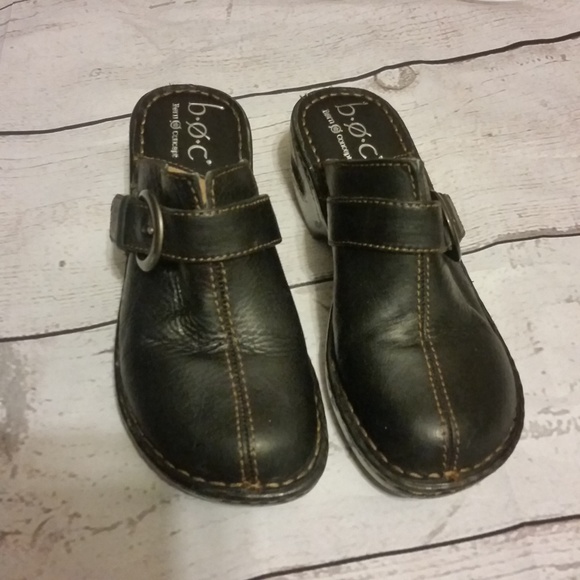 b.o.c. | Shoes | Born Concepts Boc Girls Clogs 6 Black Leather | Poshmark